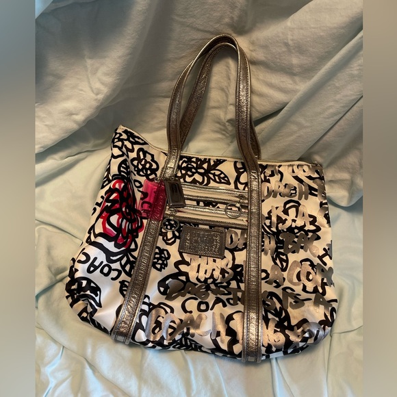Coach | Bags | Coach Poppy Graffiti Tote | Poshmark